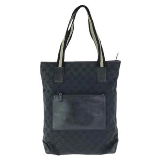 Gucci Pre-owned GG Canvas Leder Schultertasche - - Pre-owned - Damen - Schwarzk - ONE SIZE