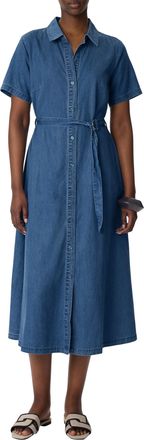 Comma Hemdblusenkleid aus fließendem Lyocellmix