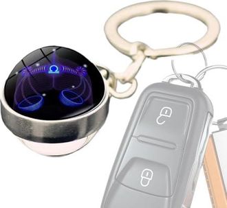 Generic Bkljkf Porte-cl&eacute;s dhoroscope, charme de sac &agrave; dos de constellation, pendentif lumineux dans lobscurit&eacute;, ornement de voiture pour les cl&eacute;s, sac &agrave; dos, 