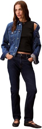 Calvin Klein Damen Jeans Hose Slim Blue Orbit Mid Rise, Blau (Blue Orbit), 29W