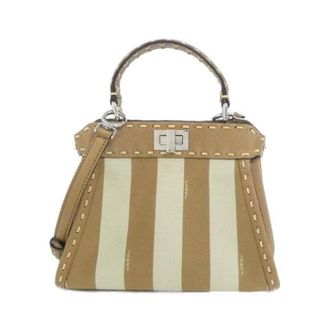 Fendi Pre-owned Selleria Peekaboo Mini Leather Handbag - - Pre-owned - Damen - Braun - ONE SIZE
