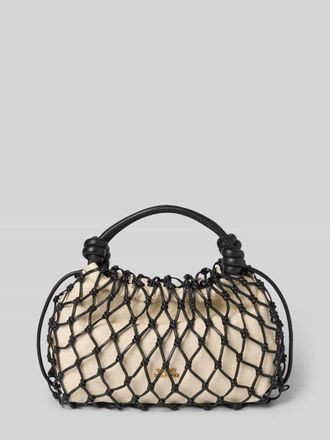 Tommy Hilfiger Henkeltasche aus echtem Schafsleder Modell SOFT L MED CROSSOVER MACRAME