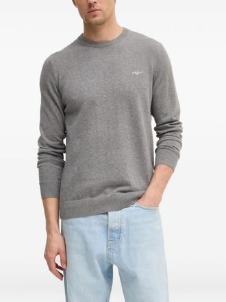 GANT sweat à logo brodé - Gris
