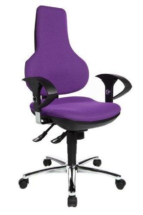 Topstar Topstar Ergo Point SY Deluxe EP029U BC7 Bürostuhl, inkl. höhenverstellbare Armlehnen, Stoffbezug, lila