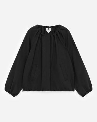 Arket Jacke Mit Bubble-Saum -Schwarz