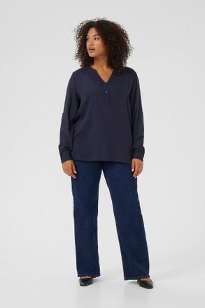 Kaffe Curve Langarmbluse Bluse langarm KCsida Gro&szlig;e Gr&ouml;&szlig;en