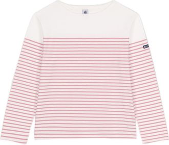 Petit Bateau Damen A0CS6 Matrose, Weiß/Rosa, XXS