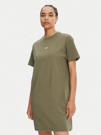 Hunter Kleid für den Alltag Carron HARW0055251 Khakifarben Regular Fit