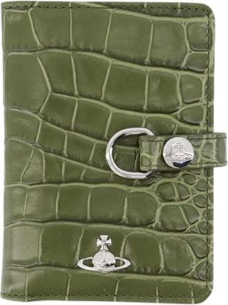 Vivienne Westwood Vertikaler Kartenhalter mit &Uuml;berschlag - - Accessories - Damen - Gr&uuml;n - ONE SIZE