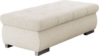 Mirjan24 Polsterhocker Sitzbank Orkan gro&szlig; Hocker Sitzhocker Modern Pouf Fu&szlig;bank Sitzm&ouml;bel 120x60 (Manza 01)