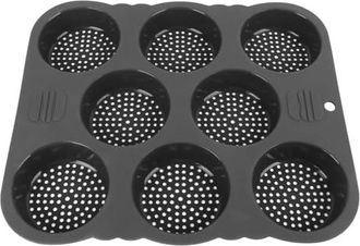 Generic DIRBAK Po&ecirc;le &agrave; pain &agrave; hamburger en silicone &agrave; 8 cavit&eacute;s antiadh&eacute;sives &agrave; d&eacute;gagement facile pour la cuisson &agrave; domicile, en cuisine, silicone de qualit&eacute; 