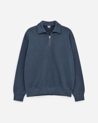 Arket Poloshirt Mit Kurzem Rei&szlig;verschluss -Blau