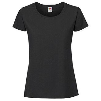 Fruit Of The Loom t-Shirt - Femme (S) (Noir)