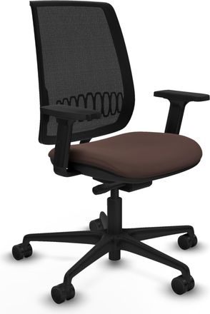 Piqueras y Crespo Alares Schreibtischstuhl mit 2D-Armen, h&ouml;henverstellbare Lendenwirbelst&uuml;tze, ausgestattet mit Syncro/Traslack und injiziertem Schaum. Mit Rollen von 6