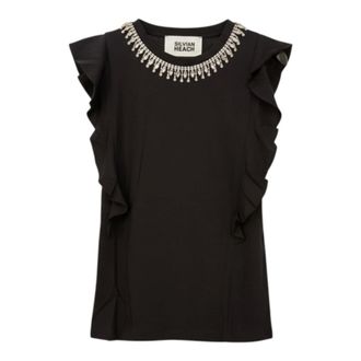 Silvian Heach Damen, Oberteile, Schwarzk, XSGr&ouml;&szlig;e