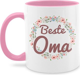 Shirtracer Tassen 325ml - Großmutter - Beste Oma Tasse - 325 ml - Rosa - ist die oma-tasse omi lieblingsoma milchkaffeetasse geschenke omas teetasse omilein kaff
