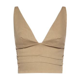 Pinko &Auml;rmelloses Top - - Tops - Damen - Beige - L