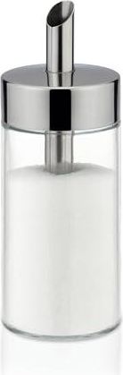 Tescoma Zuckerstreuer aus Glas, Edelstahl gebürstet, ideal für weißer/brauner Zucker, 225ml