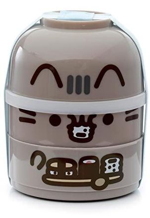 Puckator Bo&icirc;te Repas Bento Ronde Compartiment&eacute;e Pusheen - Chat, Unique