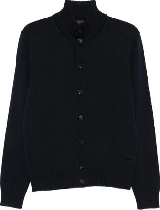 Zanone Homme, Pulls, Bleu, Taille: 2XL Chioto Cardigan