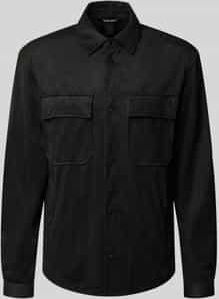 Antony Morato Regular Fit Hemdjacke in Leder-Optik Modell Dakar