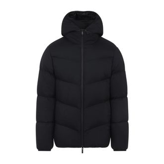 Moncler Homme, Vestes, Noir, Taille: M Veste noire pour chaleur &eacute;l&eacute;gante