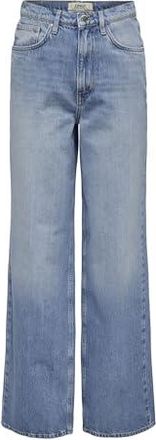 Only Onlhope Icon Ex Hw Wide DNM Cro305 Noos Jeans, Denim Bleu médium, 27W x 32L Femme