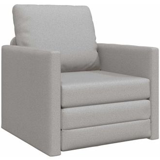 vidaXL Canapé-lit avec coussin Gris nuage 74 x 77 x 81 cm tissu Vidaxl