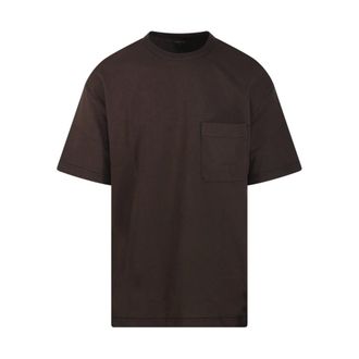 Christophe Lemaire Homme, Tops, Brun, Taille: M Boxy SS T-shirt