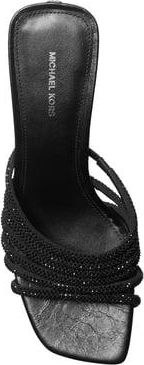 Michael Kors Haisley Heel Sandalen mit Strasssteinen - schwarz