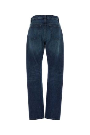 The Row Womens Denim Daciana Jeans Mediumindigo Exterior: Cotton