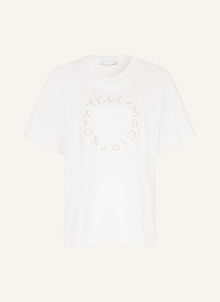 Stella McCartney T-Shirt Mit Nieten weiss