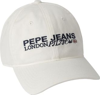 Pepe Jeans London Herren Steven Cap Verschluss, Beige (Elfenbeinwei&szlig;), Einheitsgr&ouml;&szlig;e