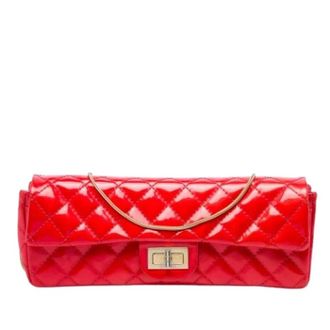 Chanel Pre-owned Gesteppte Lackleder Clutch - - Pre-owned - Damen - Rot - ONE SIZE