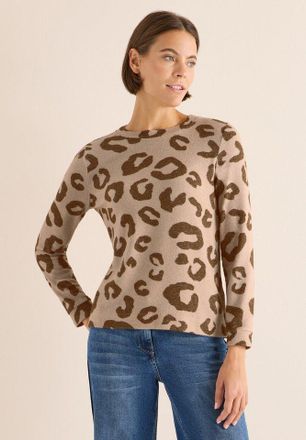 Cecil Langarmshirt aus softem Materialmix