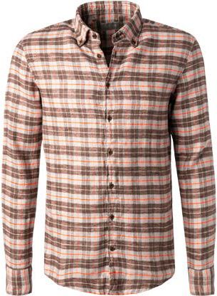 Fakts Herren Hemd braun Flanell