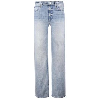 Mother Femme, Jeans, Bleu, Taille: W27 Jean Taille Haute Jambe Droite