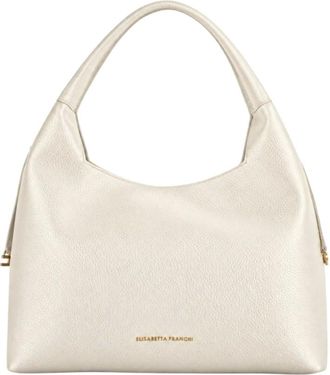 Elisabetta Franchi Sac Hobo - Femme - Sacs - Blanc - Taille: ONE Size