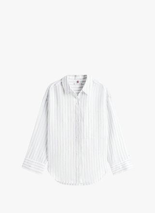 Tommy Hilfiger Chemise ray&eacute;e en lin