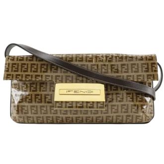 Fendi Pre-owned Vinyl sacs-fendi - Femme - Pre-owned - Brun - Taille: ONE Size
