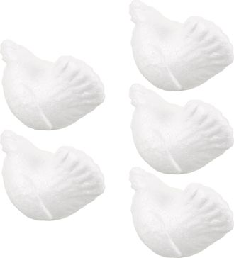 Aboofan 5 St&uuml;ck Schaumstoff H&uuml;hner Dekoration 14cm Unbemalt Bastelset f&uuml;r Festliche Deko Party Indoor Outdoor