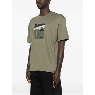 HUGO BOSS Graphic Print T-Shirt - Green
