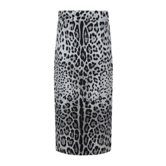 Dolce & Gabbana Leopardenmuster Langer Rock - - Skirts - Damen - Mehrfarbig - S
