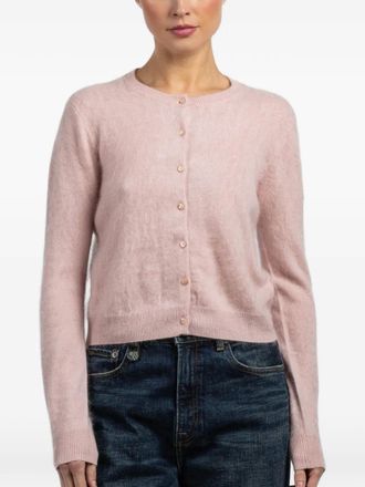 Autumn Cashmere crew-neck cardigan - Rose