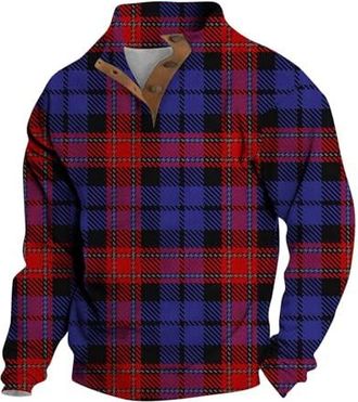 Generic Sweat-shirt en polaire pour homme - Manteau moelleux 2025 - Sweat-shirt à manches longues pour homme - Imprimé 3D - Sweat-shirt dextérieur pour la vie