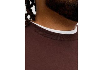 Jack & Jones Sweater Jack&Jones &Uuml;bergr&ouml;&szlig;en Basic-Sweater braun JJEBRADLEY