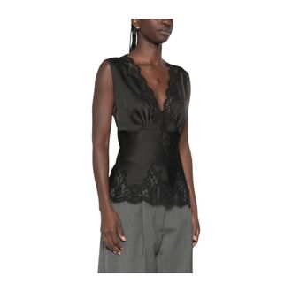 Ermanno Scervino Top sans manches - Femme - Tops - Noir - Taille: 36 FR