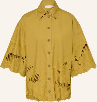 Zimmermann Hemdbluse Mahon Mit Lochspitze Und Schmuckperlen gruen