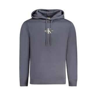 Calvin Klein Blauer Baumwollpullover - - Sweatshirts & Hoodies - Herren - Blau - 2XL