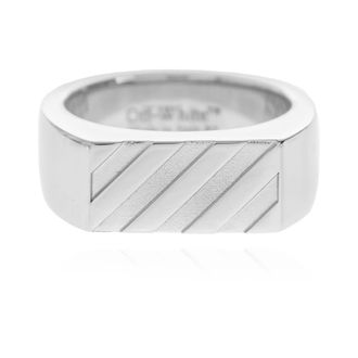 Off-white Homme, Accessoires, Gris, Taille: 60 MM Bague Diag Band
